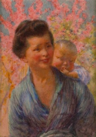 Mother and child by Alfred Edward Emslie on artnet