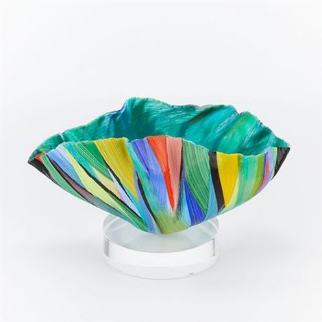 Mary Ann Toots Zynsky Filet-de-Verre Glass Bowl by Toots Zynsky on artnet