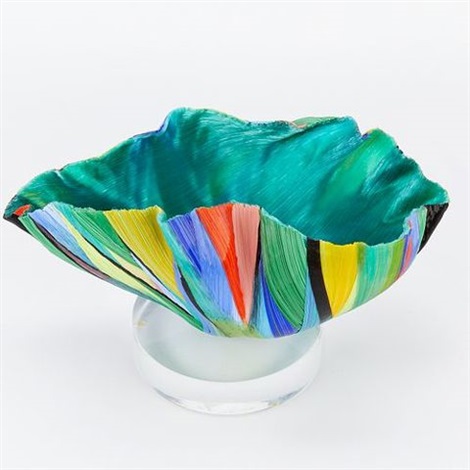 Mary Ann Toots Zynsky Filet-de-Verre Glass Bowl by Toots Zynsky on artnet
