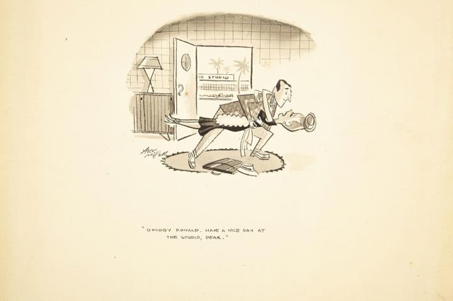 Goodby Ronald, have a nice day at the studio, dear by Arv Miller on artnet