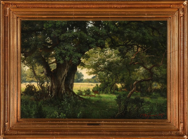 View from Dyrehaven by Carl Frederik Peder Aagaard on artnet