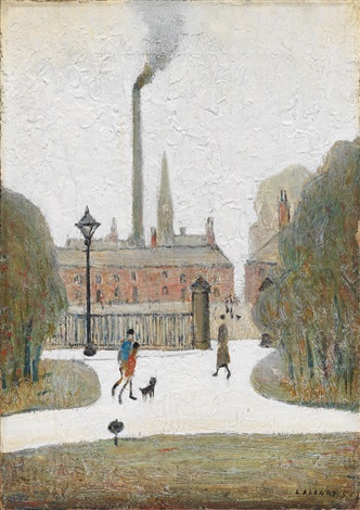 Factory in Snow by L.S. Lowry on artnet