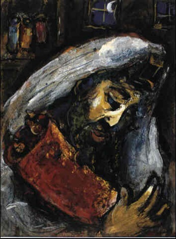 RABBI WITH TORAH by Marc Chagall on artnet