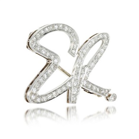 Diamond brooch, 1953 by Garrard & Co. on artnet
