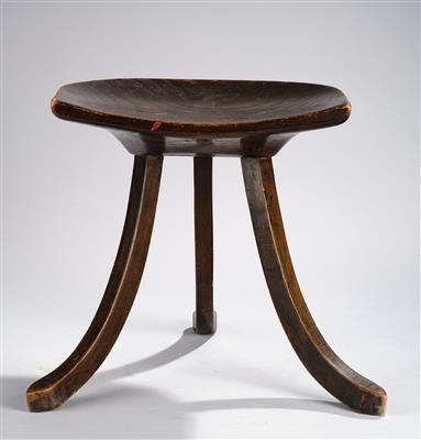 A three-legged Egyptian stool by Adolf Loos on artnet