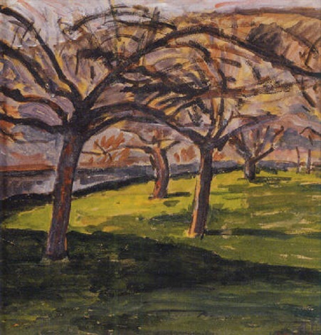 Wiese und Baumgruppe by Edouard (Eugène François) Vallet on artnet