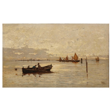 PESCATORI LAGUNA DI CHIOGGIA by Guglielmo Ciardi on artnet