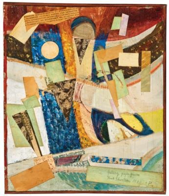 c 71 falling paper pieces by Kurt Schwitters on artnet