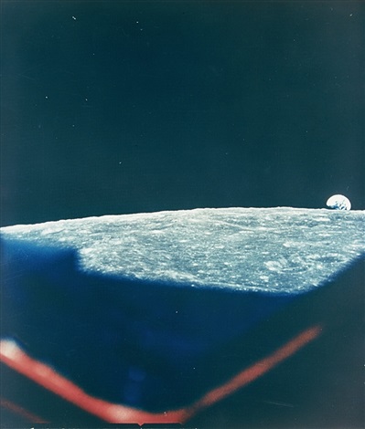 Earth rising above the lunar horizon, Apollo 8 by NASA on artnet