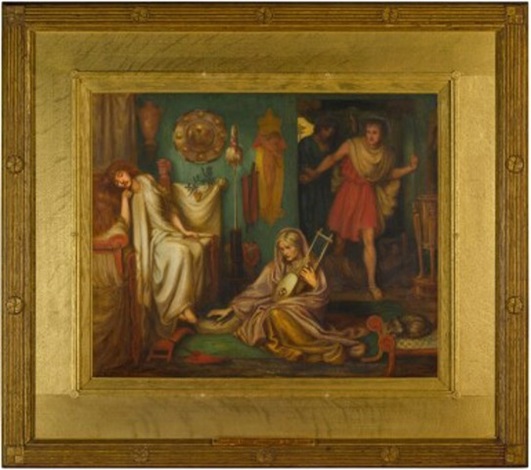The Return of Tibullus to Delia by Dante Gabriel Rossetti on artnet