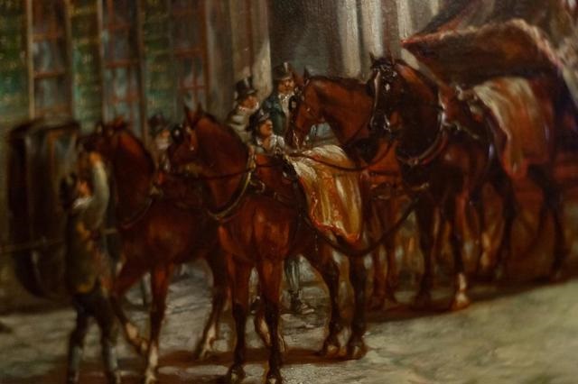 London Street Scene with Carriage by John Charles Maggs on artnet