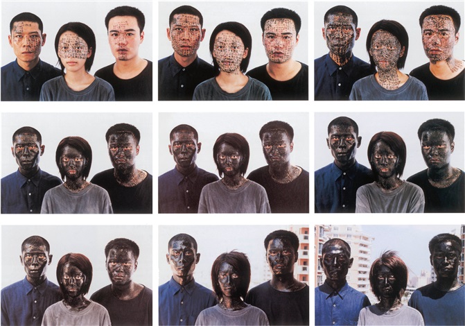 Shanghai family tree in 9 parts by Zhang Huan on artnet