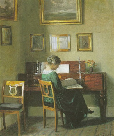 At the piano by Karl Harald Alfred Broge on artnet