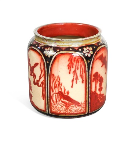 An Art pottery vase by Annie Ollier and Bernard Moore on artnet