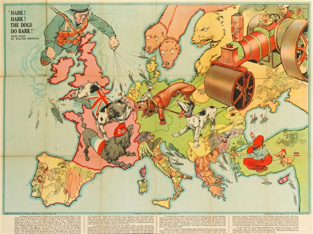 CURIOSITY MAP - WORLD WAR I, Hark Hark The Dogs Do Bark With Note by ...