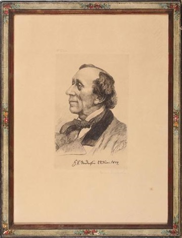 Portrait of H.C. Andersen by Julius Borchert on artnet