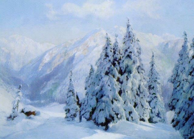 Winterlandschaft by Konrad Petrides on artnet