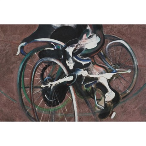 PORTRAIT OF GEORGE DYER RIDING A BICYCLE AFTER by Francis Bacon on artnet