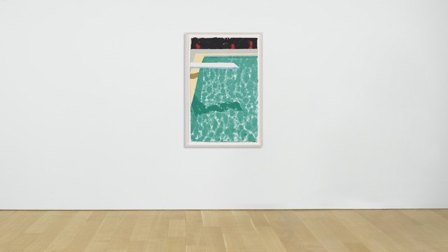 Green Pool with Diving Board and Shadow Paper Pool 3 by David Hockney ...
