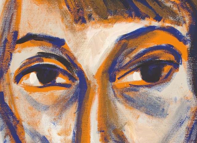 Portrait of Nina Abrams by Karel Appel on artnet