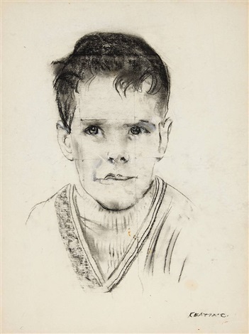 STUDY OF A YOUNG BOY - JUSTIN KEATING by Sean Keating on artnet