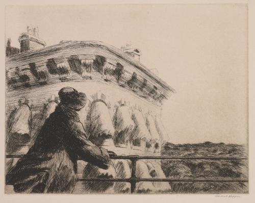 Girl on a bridge by Edward Hopper on artnet