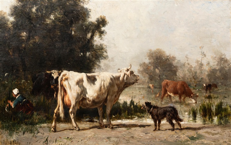 A Misty Morning by Emile van Marcke de Lummen on artnet