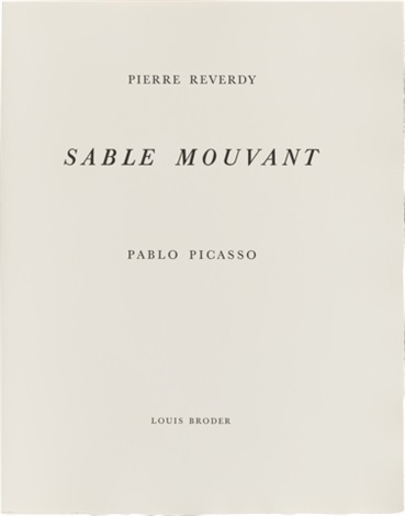 Sable mouvant by Pablo Picasso on artnet