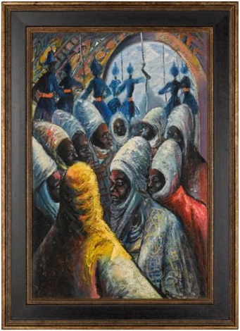 The Emir in Council by Ben Enwonwu on artnet