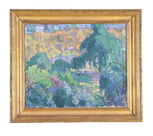 A GARDEN SQUARE IN CAMDEN TOWN by Spencer Frederick Gore on artnet