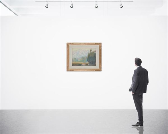 Mountain View With Trees by Fred Grayson Sayre on artnet