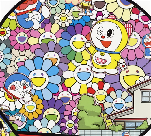 Doraemon in the Field of Flowers by Takashi Murakami on artnet