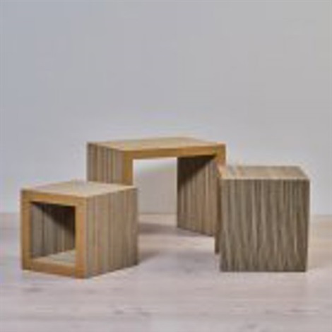 Three Low Table Set nesting tables by Frank Gehry on artnet
