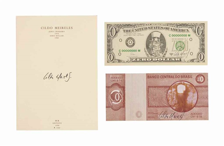 Zero Cruziero, 1979, Zero Dollar 1984 by Cildo Meireles on artnet