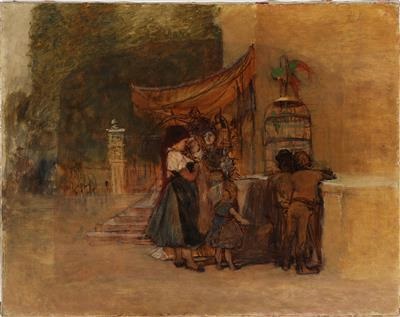 Kinder in der Menagerie by Franz Rumpler on artnet