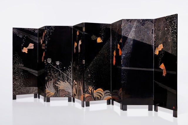 Fond Marin Eight-Panel Screen by Jean Dunand on artnet
