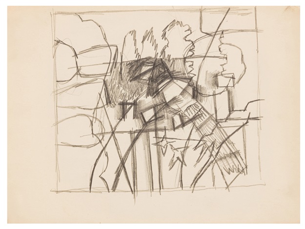 Abstract landscape study by Keith Vaughan on artnet