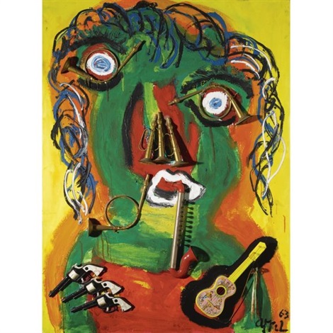 The musician Give me Roland Kirk by Karel Appel on artnet