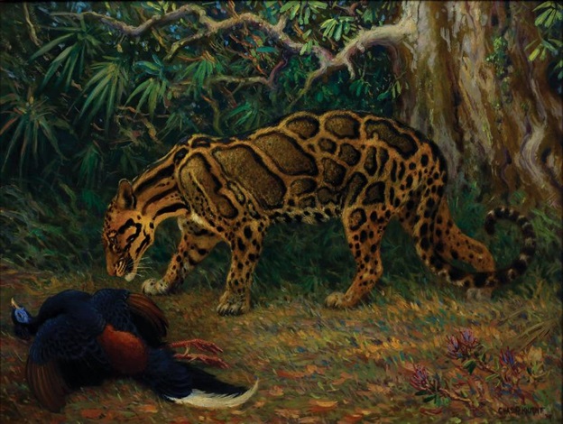 Charles R. Knight Original Oil Painting by Charles Robert Knight on artnet