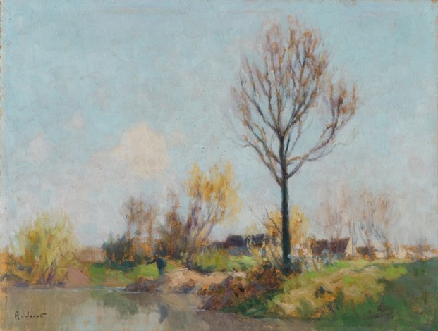 Figure in Landscape by Alexandre Jacob on artnet