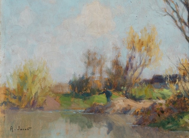 Figure in Landscape by Alexandre Jacob on artnet