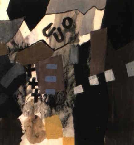 Landscape with road signs by Keith Vaughan on artnet