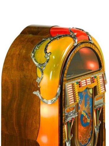 A Wurlitzer Model 850 Peacock design jukebox by Paul Fuller, American ...