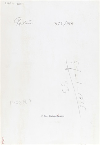 Man with rickshaw, Beijing, China 1957 by Marc Riboud on artnet