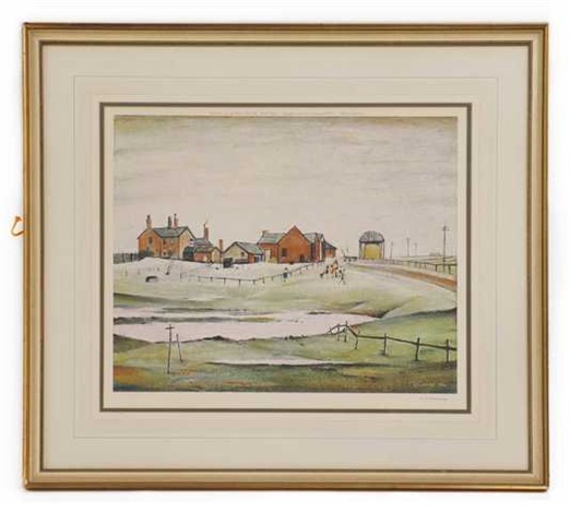 Landscape with Farm Buildings by L.S. Lowry on artnet