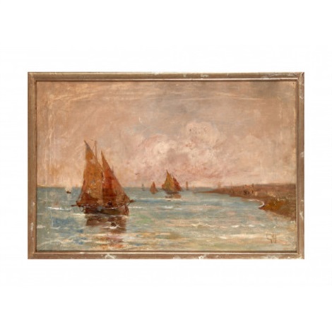 Marina con barche by Giovanni Battista Todeschini on artnet