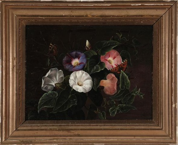 A still life with bindweeds and a butterfly by Johan Laurentz Jensen on ...