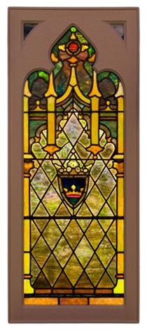 Pair of Tiffany Studios Gothic Revival Windows, St. Pauls Presbyterian ...