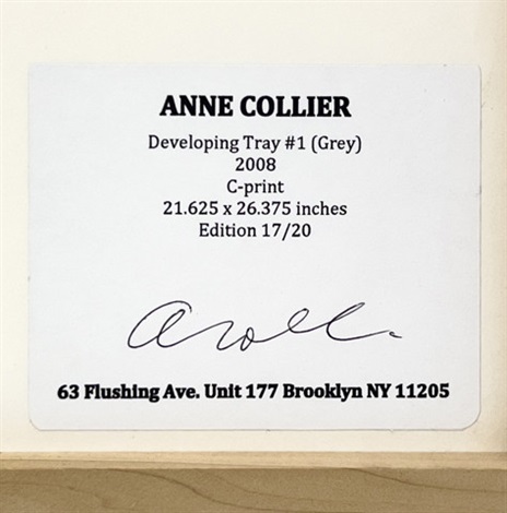 Developing Tray 1 by Anne Collier on artnet