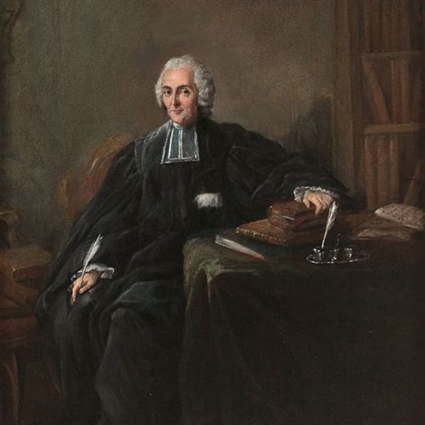 Portrait de magistrat dit du Chancelier MAUPEOU Huile sur toile, signée ...